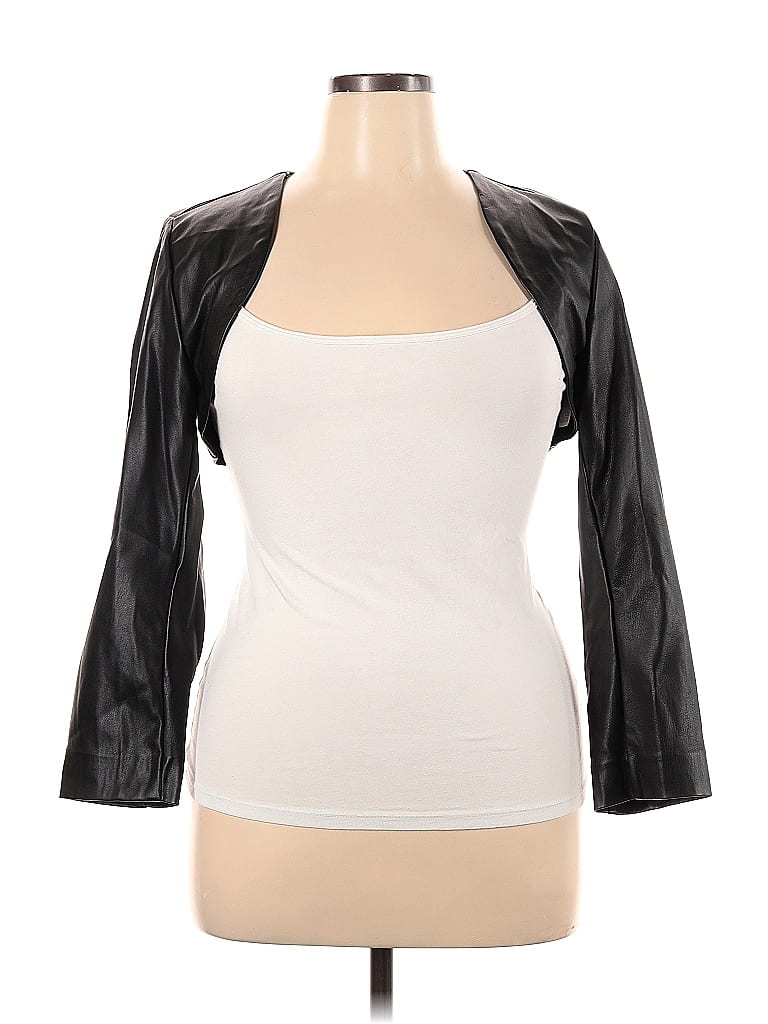 ELOQUII 100% Polyester White Shrug Size 14 (Plus) - 72% off | ThredUp