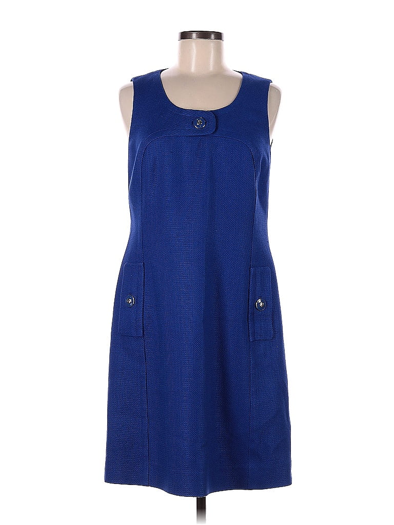 Carlisle 100% Silk Blue Casual Dress Size 8 - 85% off | ThredUp