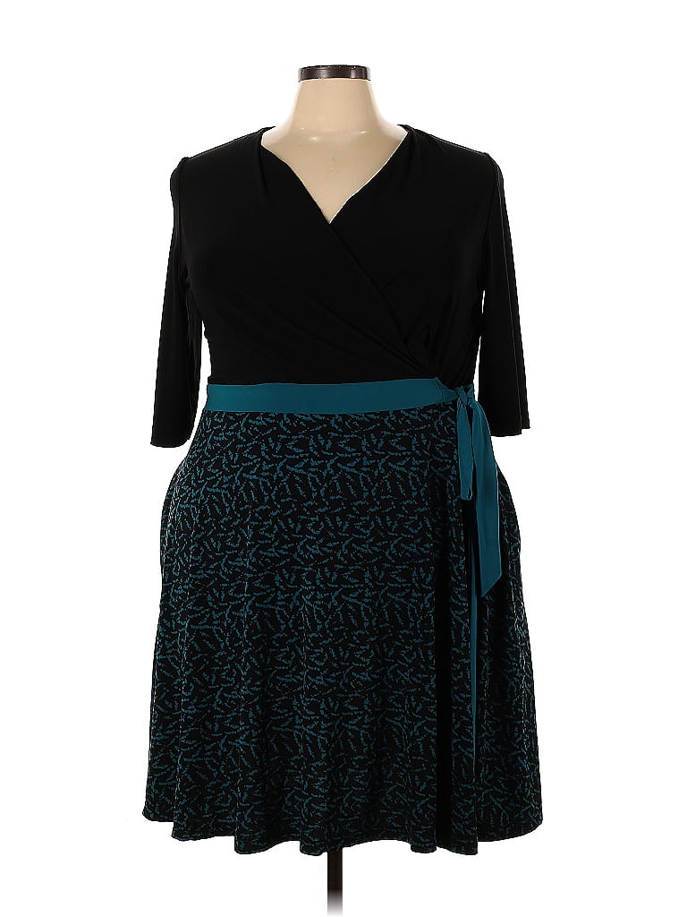 Covington Teal Casual Dress Size 18 (Plus) - 60% off | ThredUp