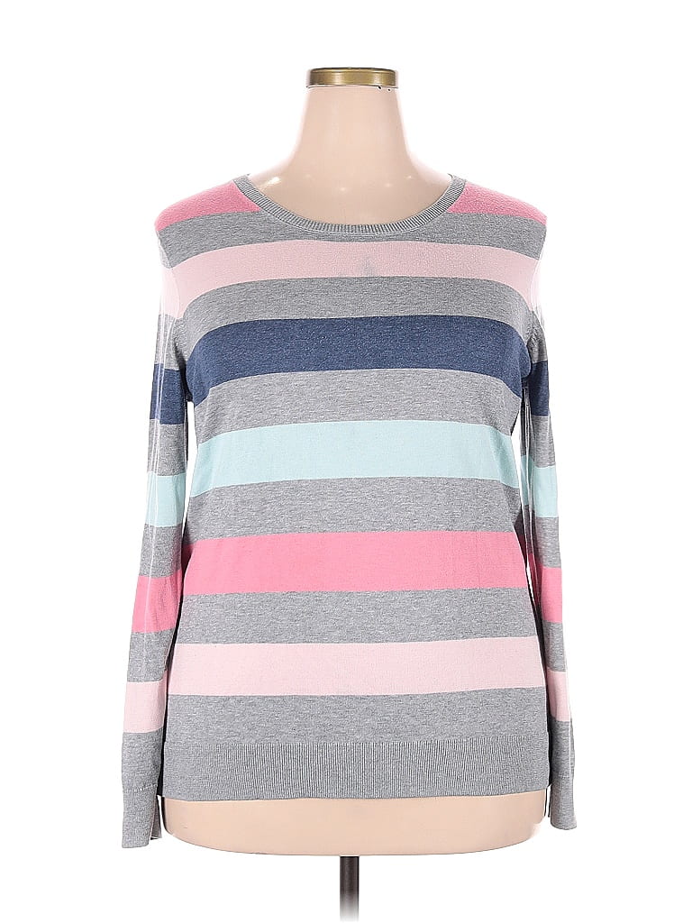 Amazon Essentials Stripes Gray Pullover Sweater Size XXL - 52% off ...