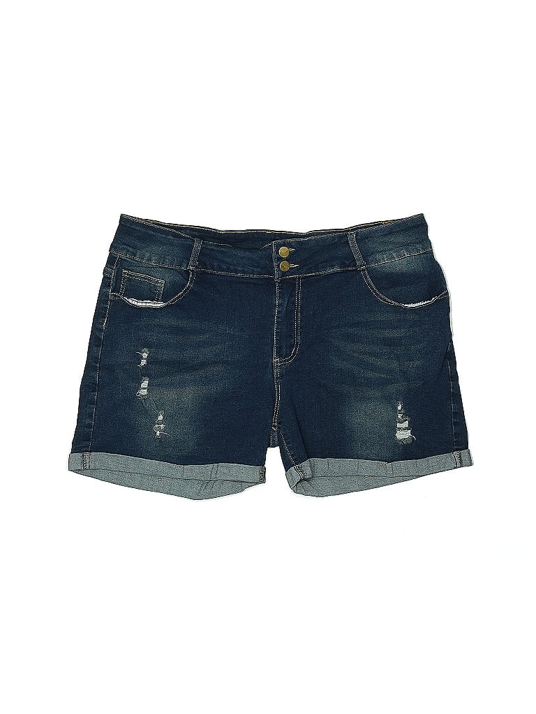Unbranded Blue Denim Shorts Size 3X (Plus) - 55% off | ThredUp