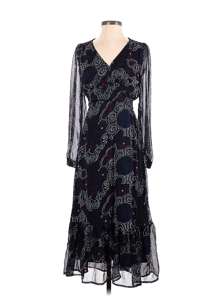 Anna Kay 100% Recycled Polyester Paisley Black Cocktail Dress Size S ...