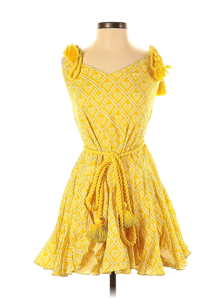 Rhode 100% Cotton Yellow Casual Dress Size S - 87% off | ThredUp