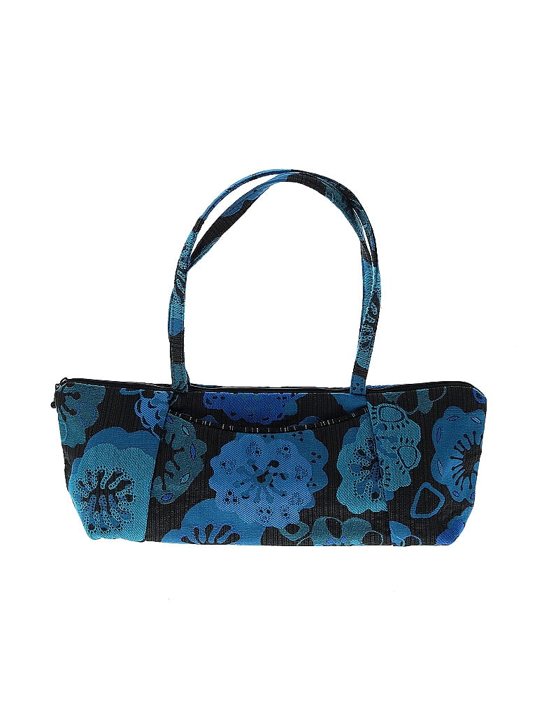 Maruca Floral Motif Damask Baroque Print Batik Blue Shoulder Bag One ...