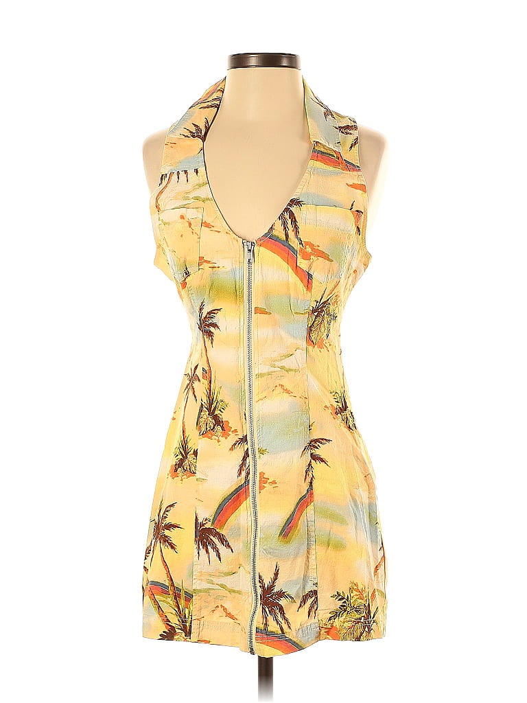 Urban Outfitters Tropical Yellow Cocktail Dress Size S 66 Off Thredup