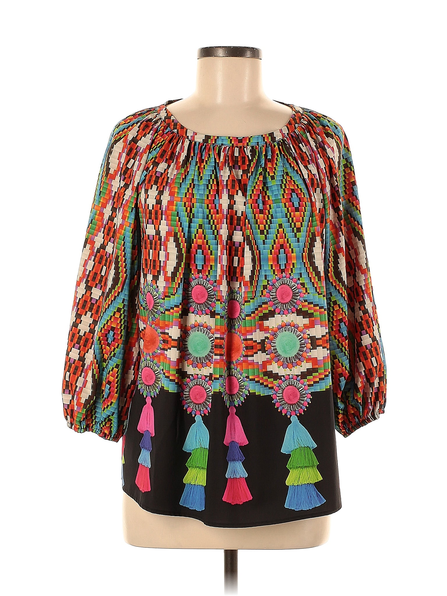 Manoush Teal 3/4 Sleeve Blouse Size 40 (EU) - 82% off | ThredUp
