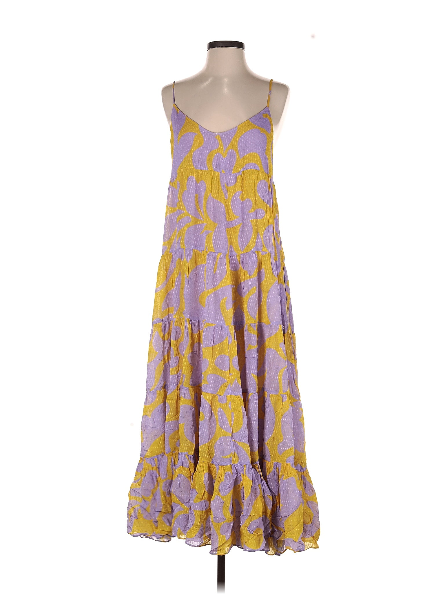 Rhode 100% Viscose Yellow Casual Dress Size S - 55% off | ThredUp