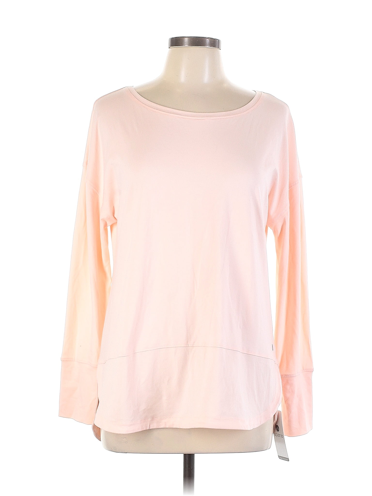 Apana Pink Long Sleeve Top Size L - 66% off | ThredUp