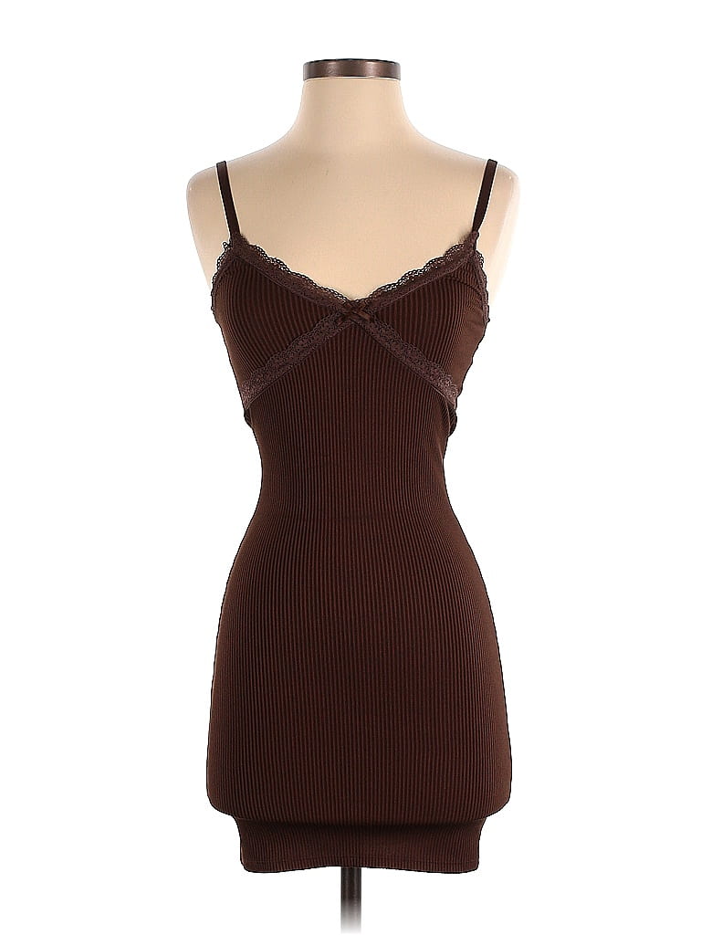 Divided by H&M Brown Cocktail Dress Size XXS - 53% off | ThredUp