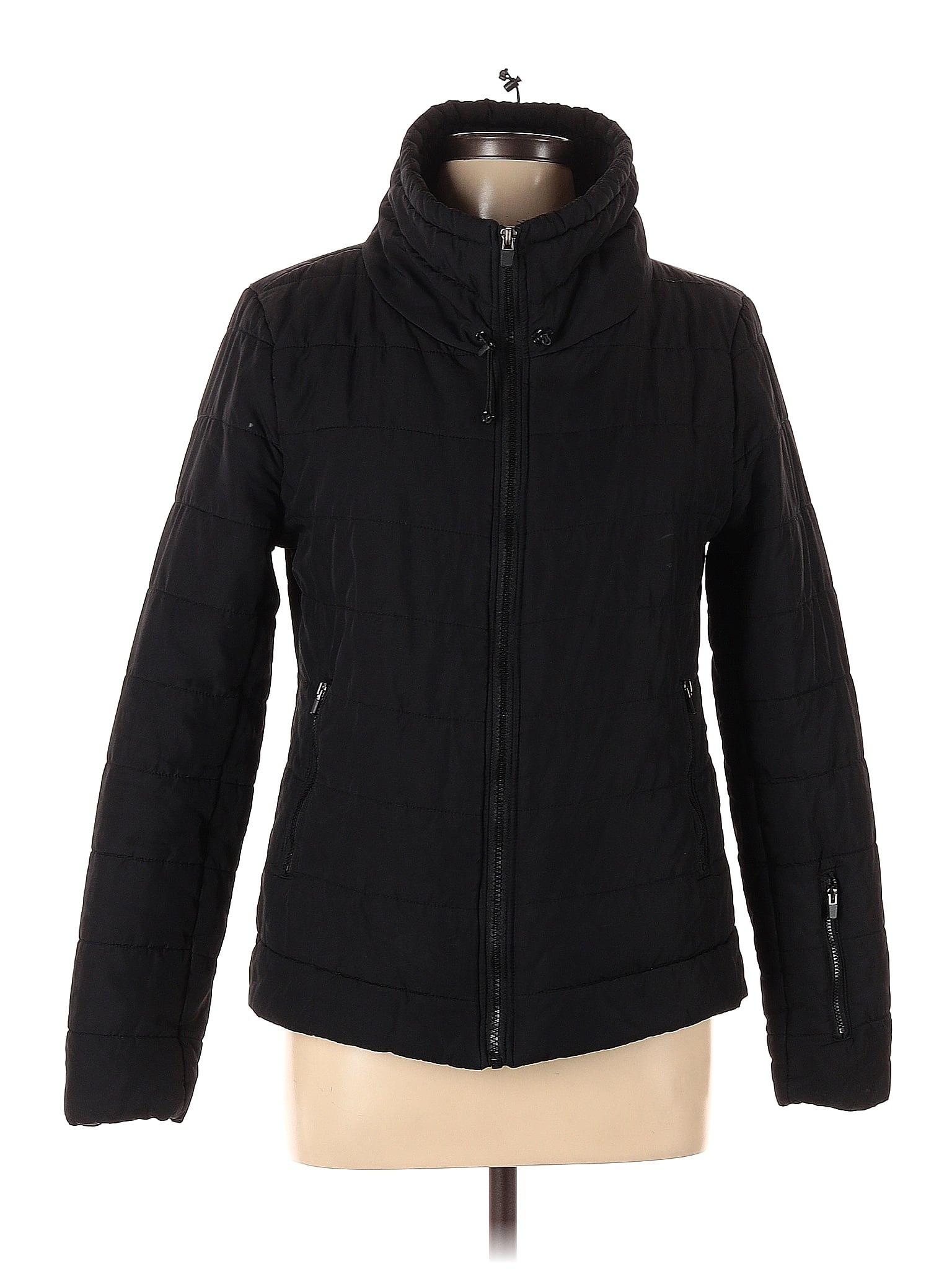 Fabletics Solid Black Jacket Size L - 63% off | ThredUp