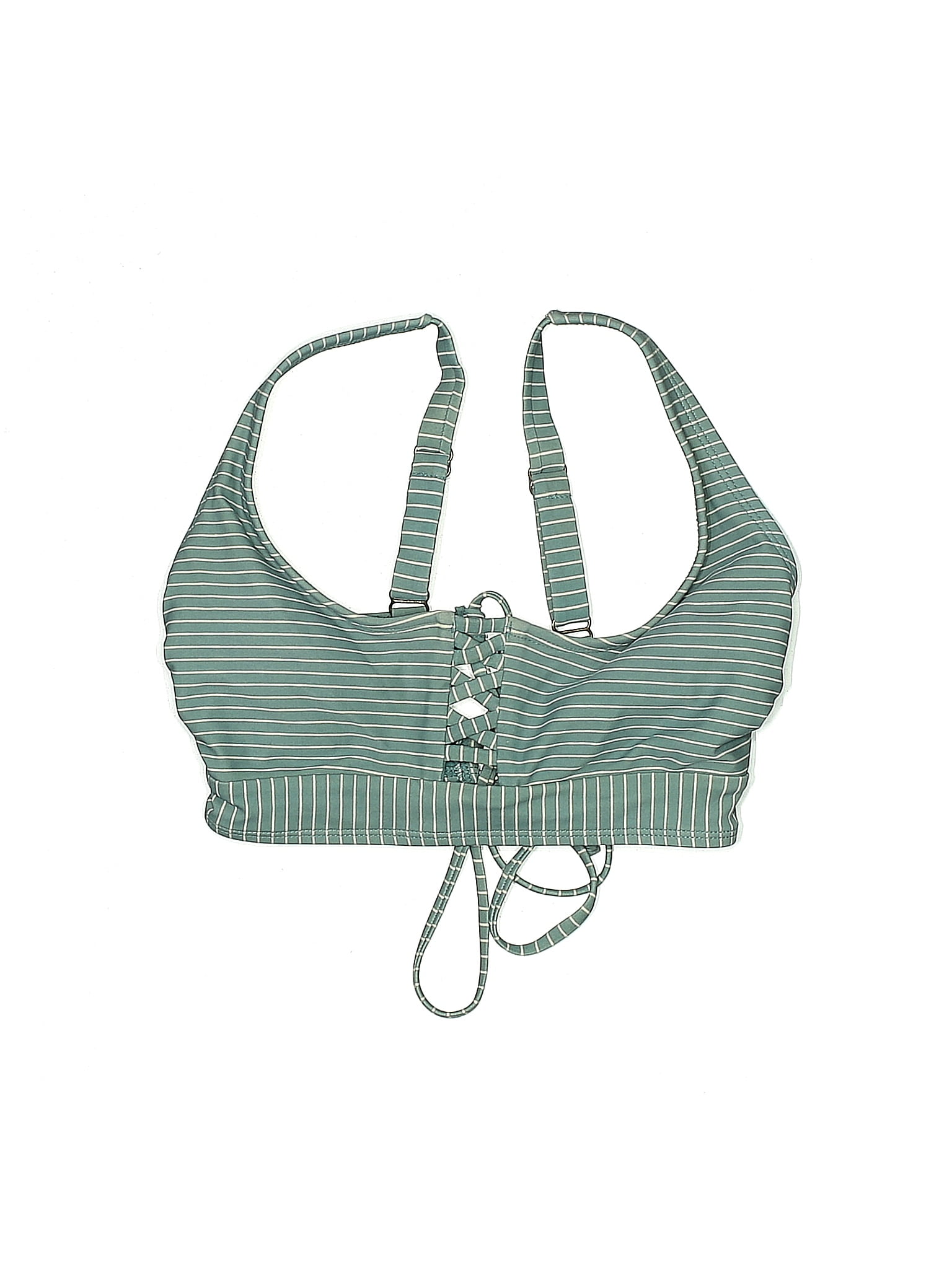 Xhilaration 100 Recycled Plastic Green Swimsuit Top Size Xs 15 Off