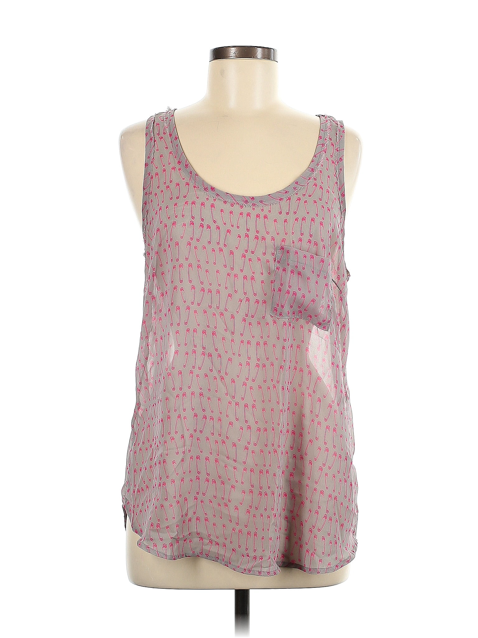 Pins And Needles 100 Polyester Pink Sleeveless Top Size M 76 Off