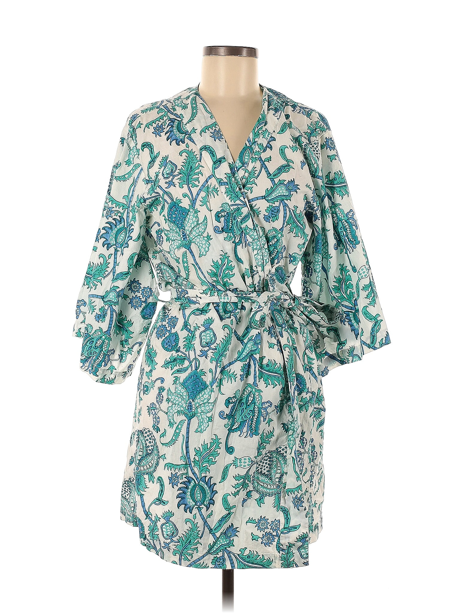 Roller Rabbit 100% Cotton Teal Casual Dress One Size - 67% off | ThredUp