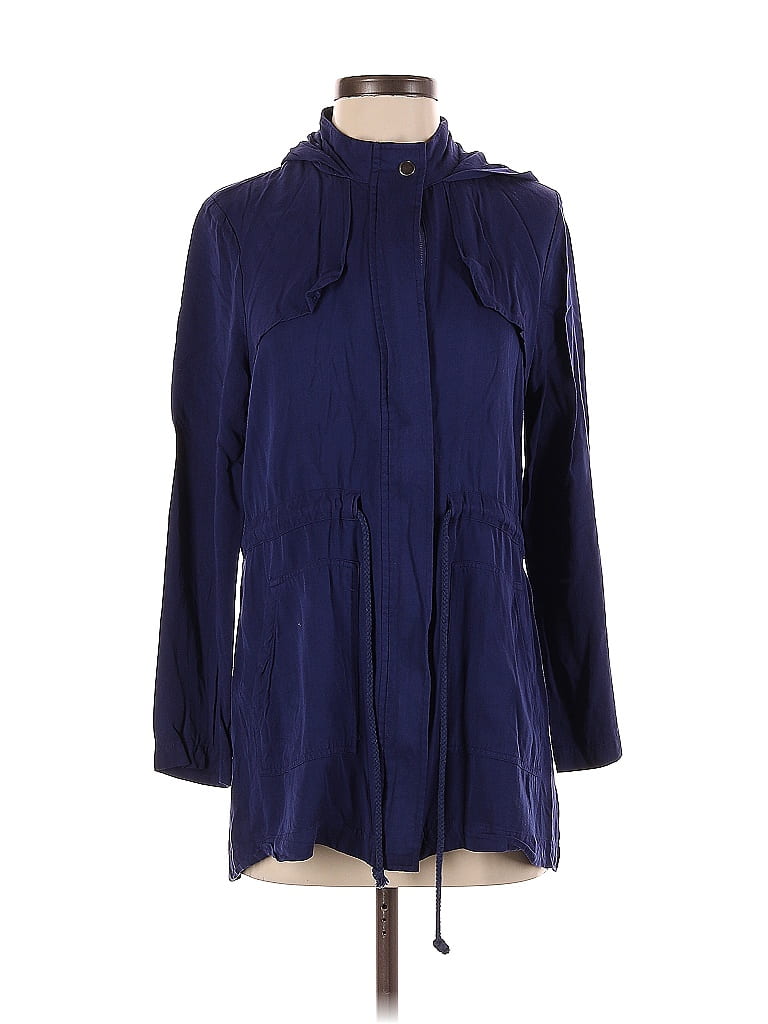 Jack by BB Dakota 100% Rayon Blue Raincoat Size S - 87% off | ThredUp
