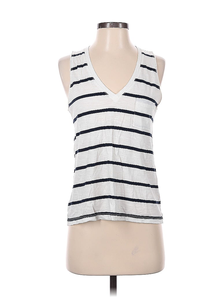 Madewell 100 Cotton White Sleeveless Top Size S 70 Off Thredup