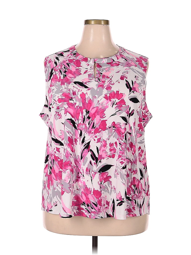 Kasper Pink Sleeveless T-Shirt Size 3X (Plus) - 56% off | ThredUp