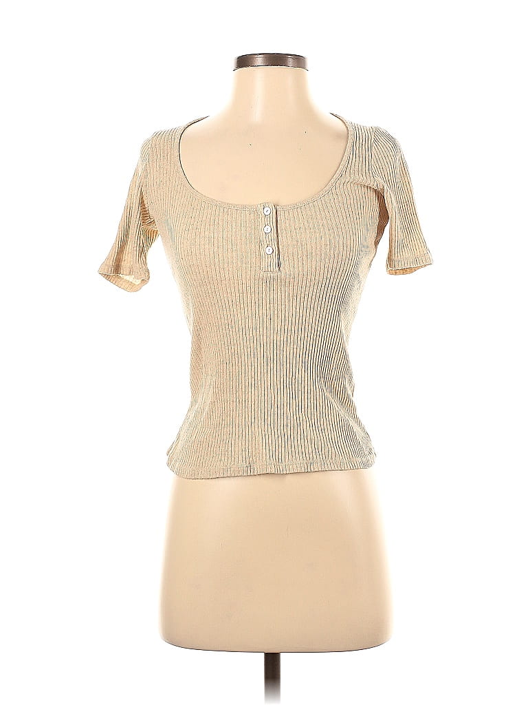Vince. Tan Short Sleeve Henley Size XS - 82% off | ThredUp