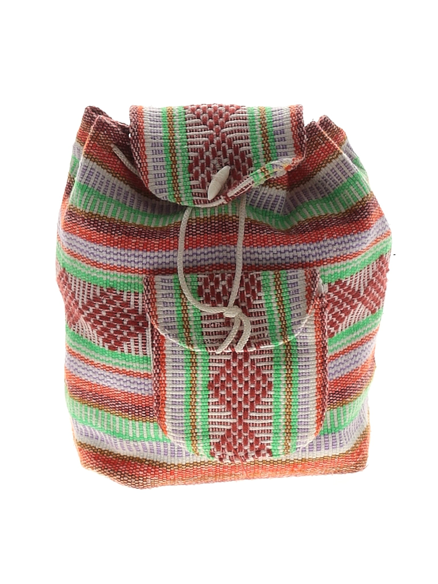 Assorted Brands Fair Isle Aztec Or Tribal Print Red Orange Backpack One ...