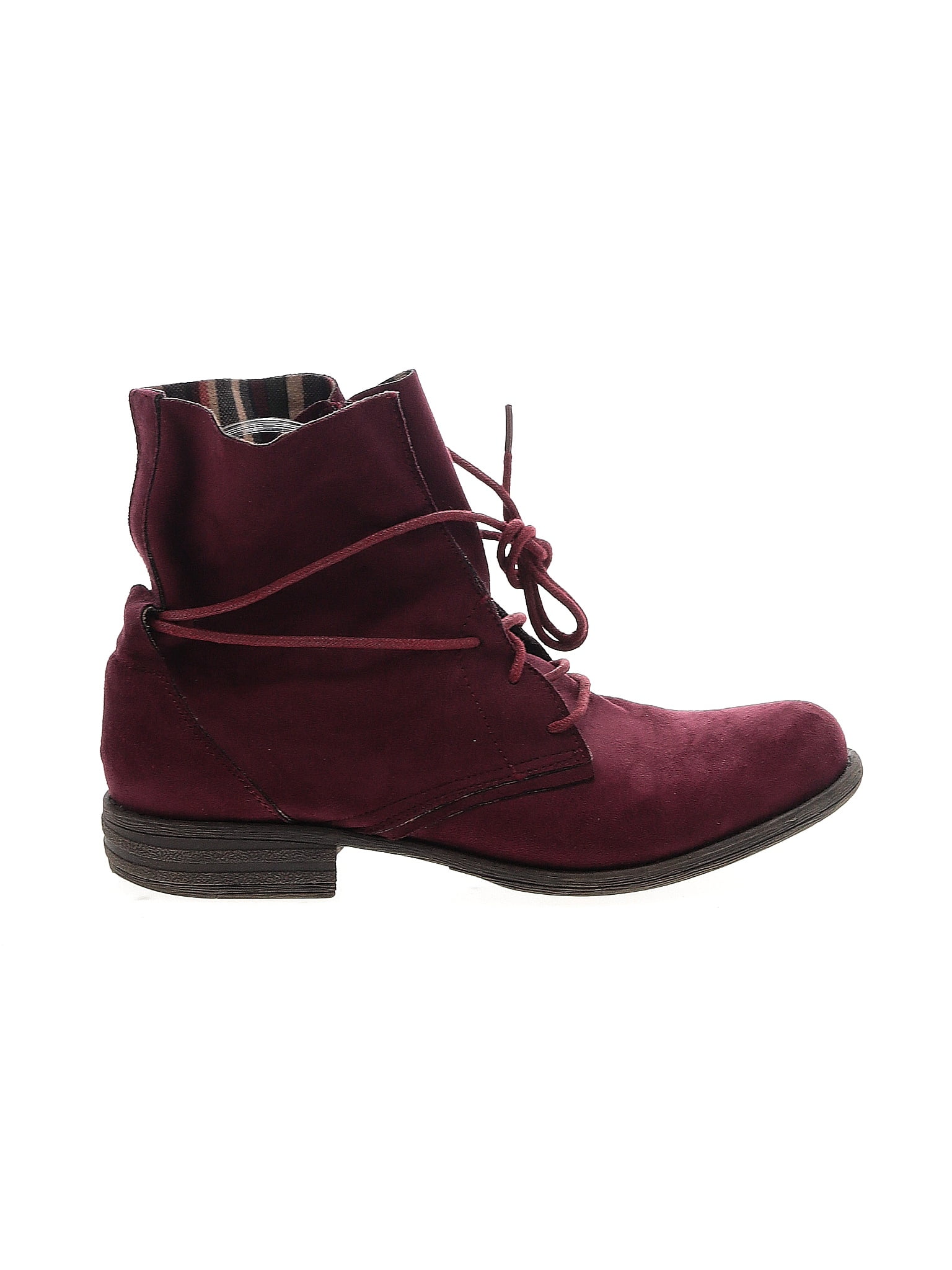 Unbranded Burgundy Ankle Boots Size 39 (EU) - 60% off | ThredUp