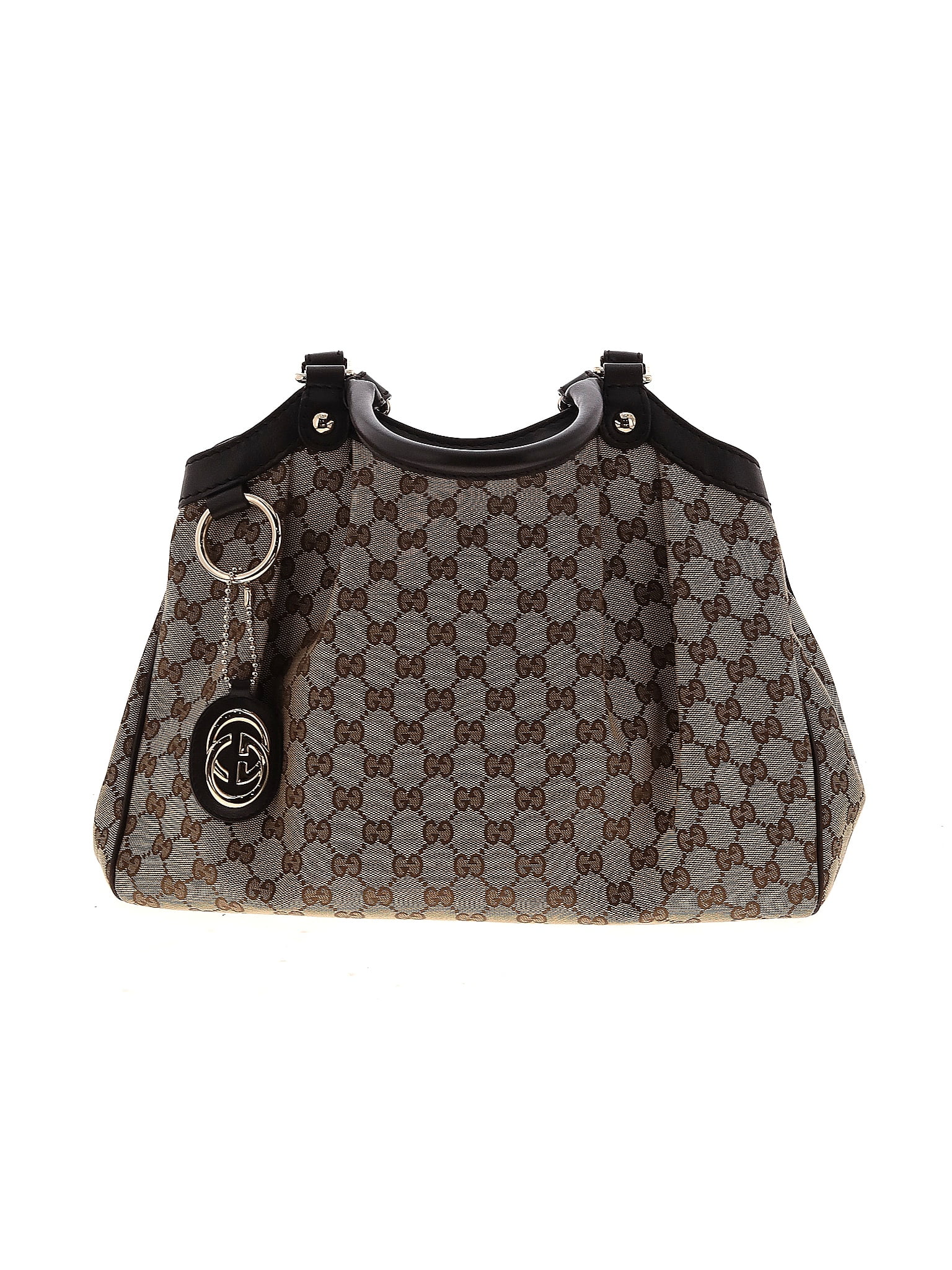 Gucci 100% Canvas Brown Tan Canvas Sukey hobo One Size - 36% off | ThredUp