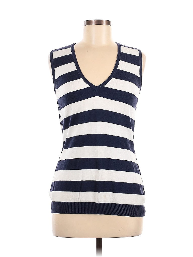 Lilly Pulitzer 100 Cotton Blue Sleeveless Top Size M 68 Off Thredup