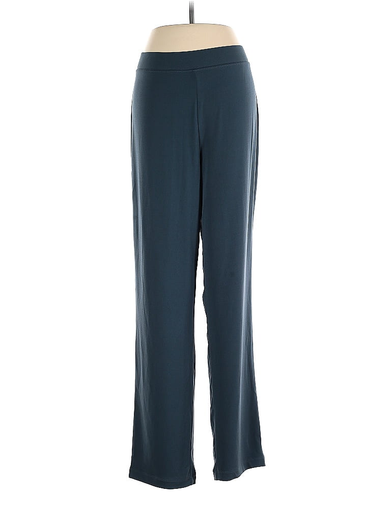 Susan Graver Solid Blue Casual Pants Size M - 70% off | ThredUp