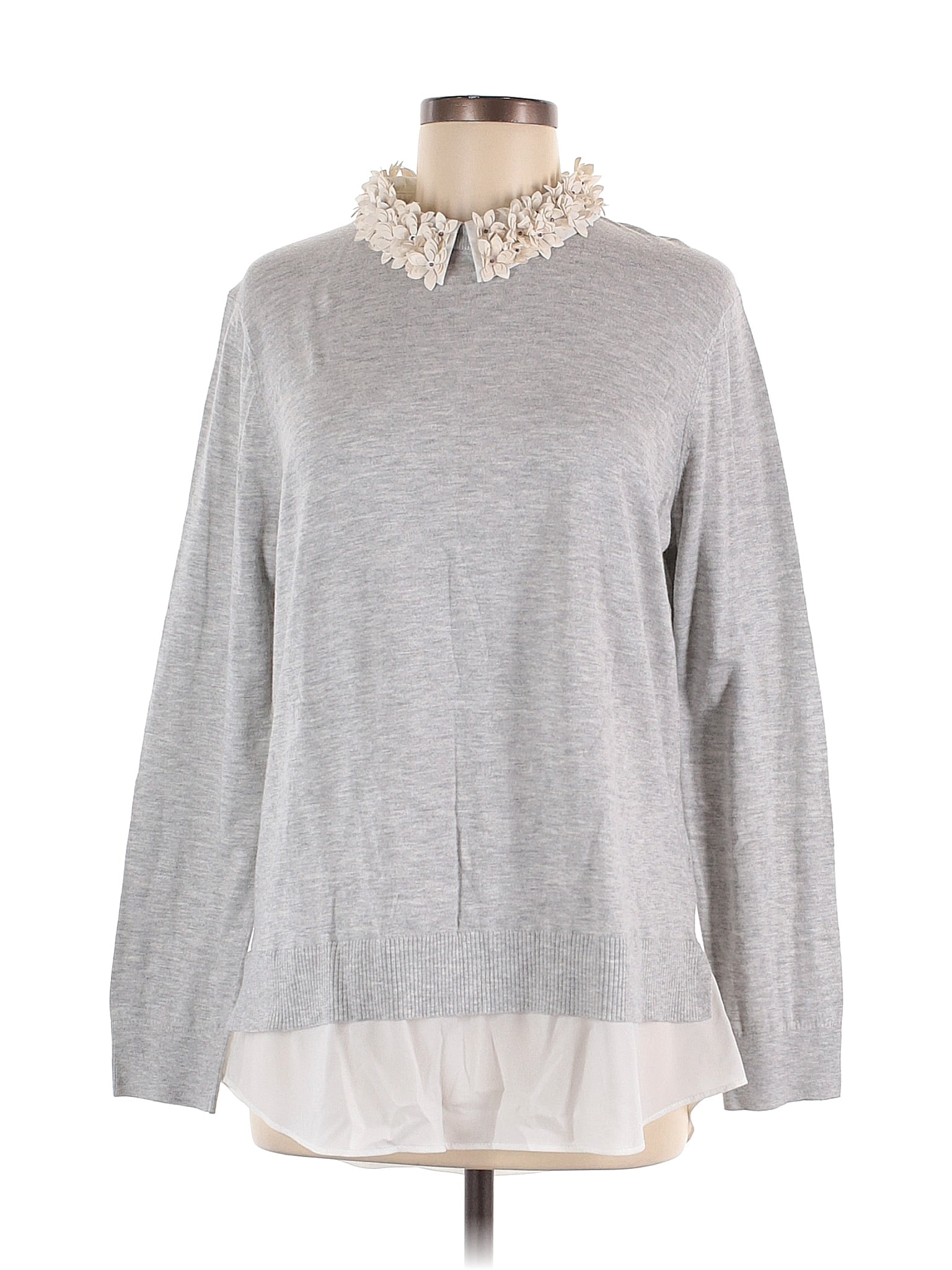 Ted Baker London Silver Pullover Sweater Size 10 (4) - 72% off | ThredUp