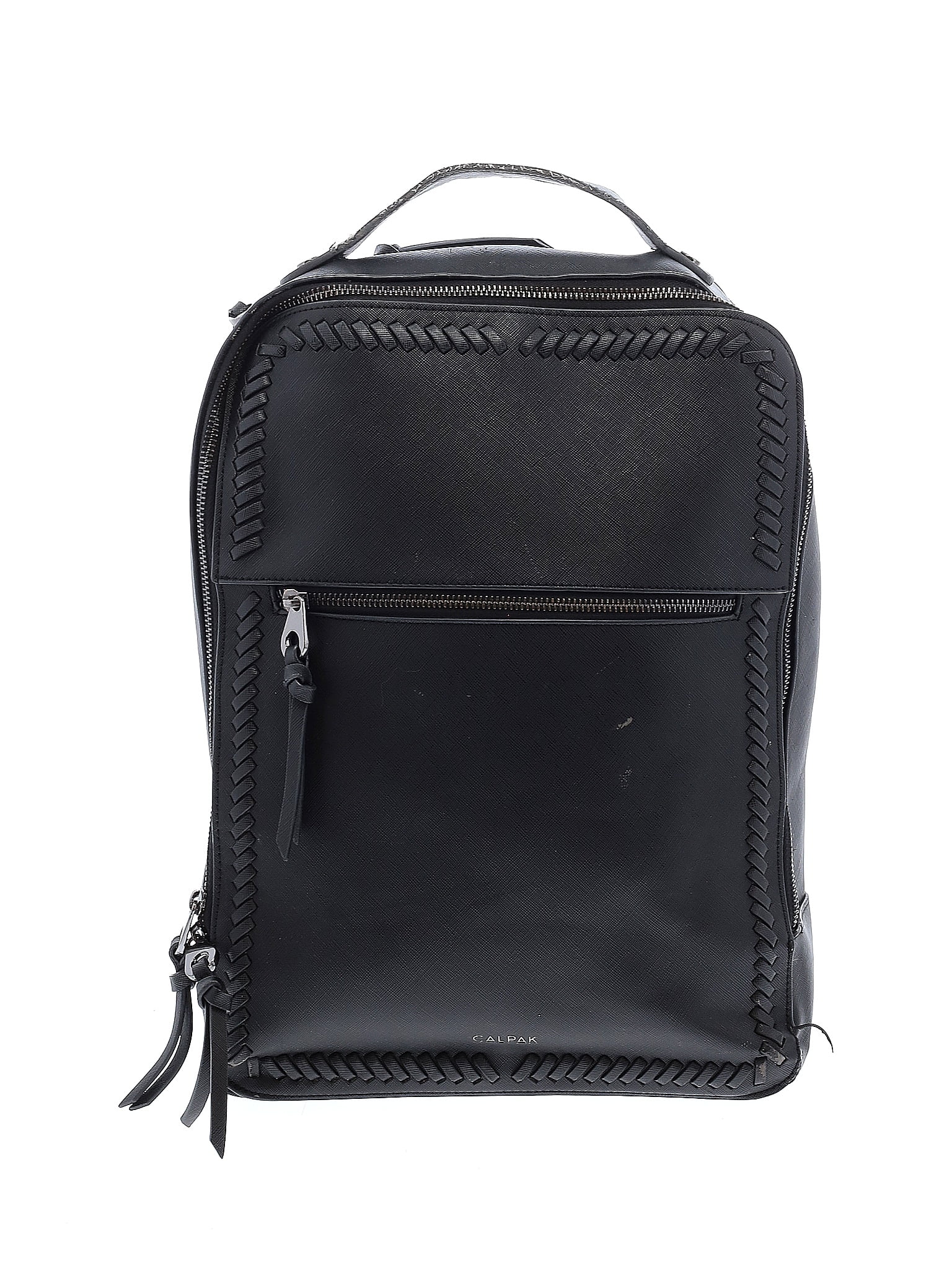 Calpak Black Leather Backpack One Size - 46% off | ThredUp