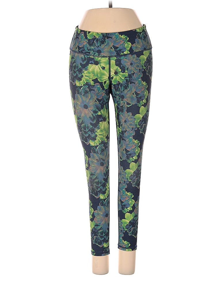 Fabletics Floral Motif Baroque Print Green Active Pants Size XS - 64% ...