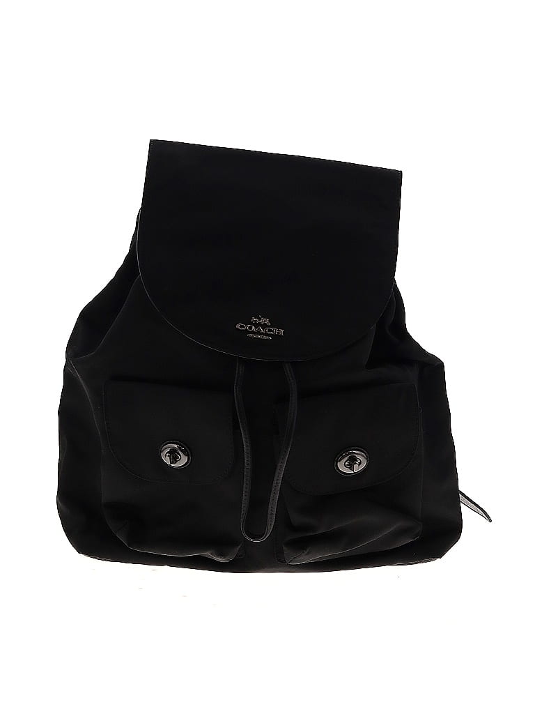 Coach Factory Black Leather Backpack One Size - 71% off | ThredUp