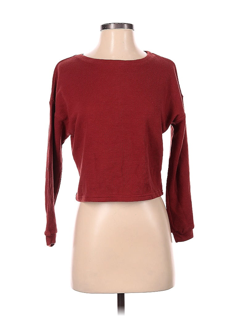 Zesica 100% Polyester Red Pullover Sweater Size S - 74% off | ThredUp