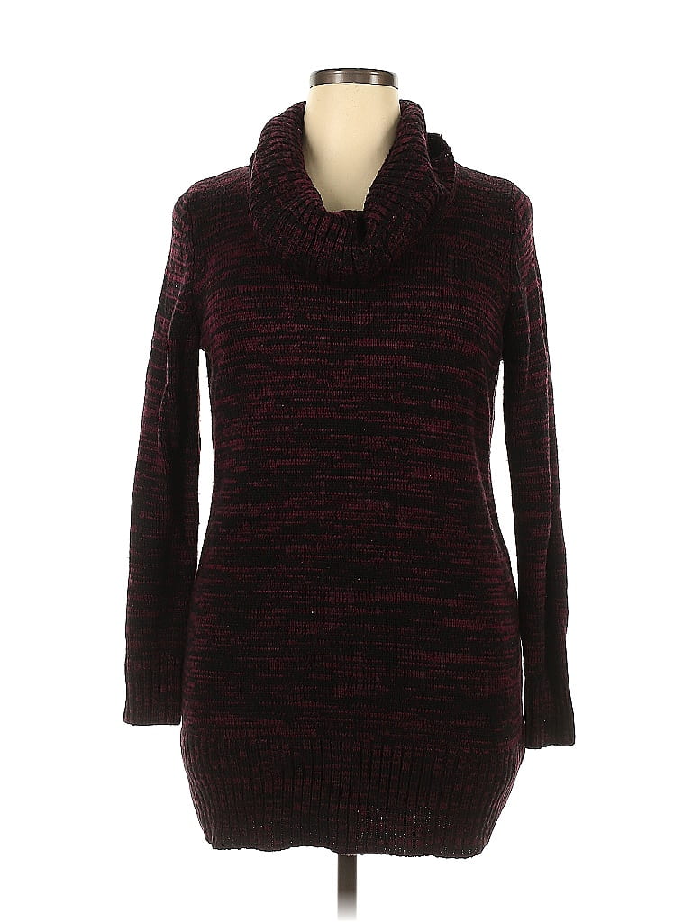 AB Studio 100% Acrylic Burgundy Turtleneck Sweater Size XL - 66% off ...