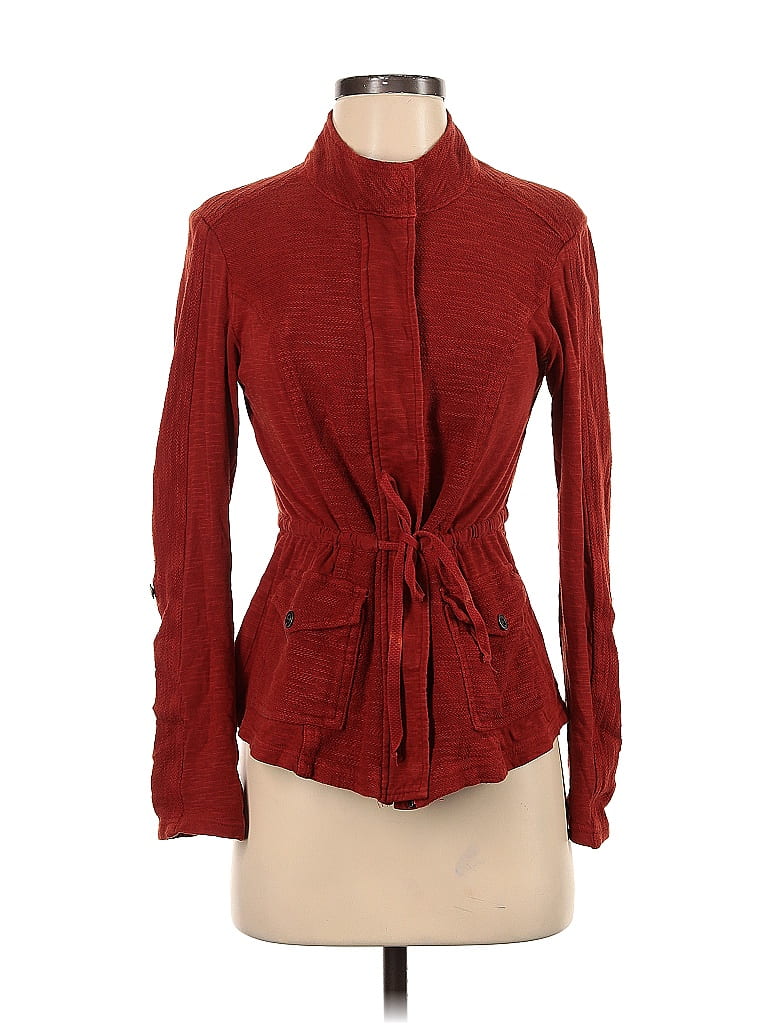 Saturday Sunday 100% Cotton Red Jacket Size S - 74% off | ThredUp