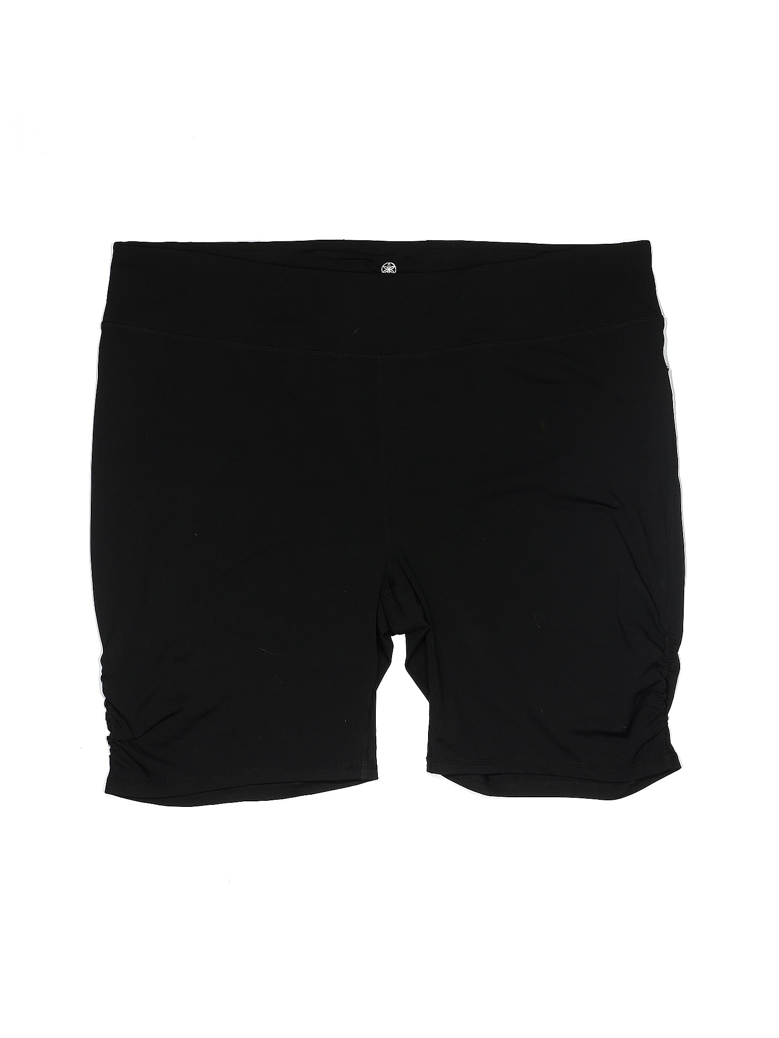 GAIAM Solid Black Athletic Shorts Size 3X (Plus) - 44% off | ThredUp