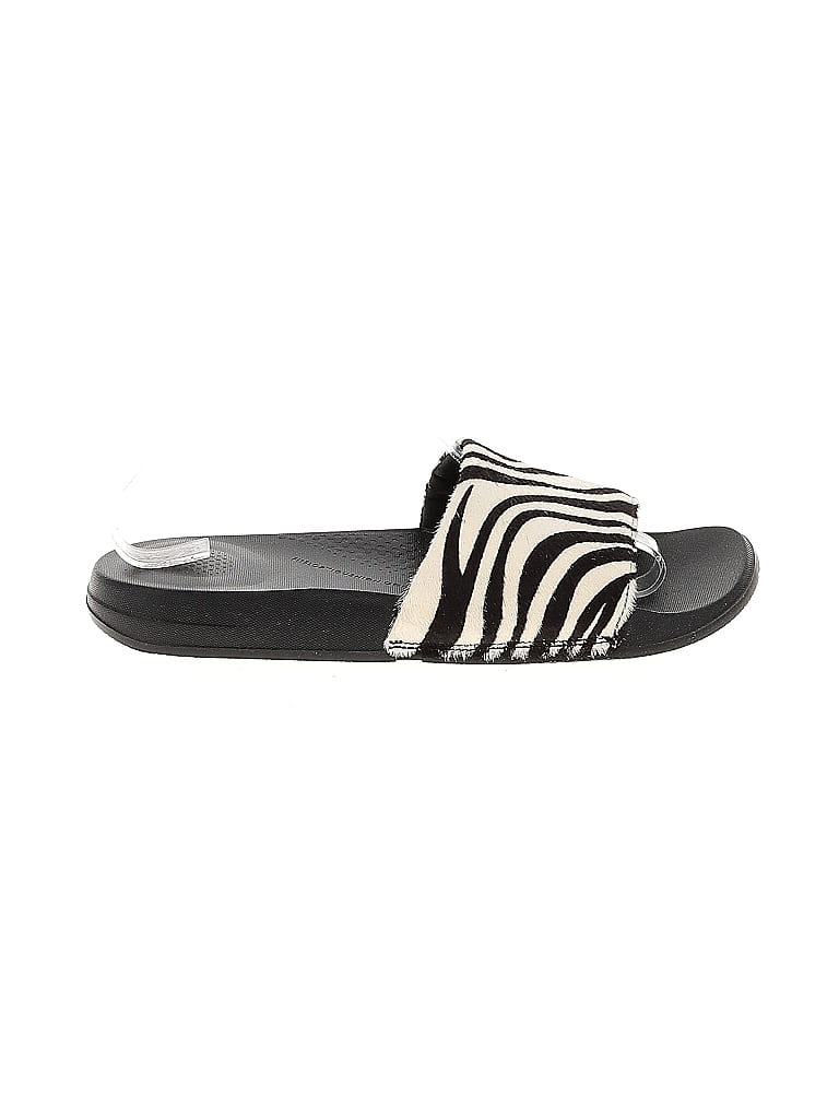 FitFlop Stripes Animal Print Zebra Print Black Sandals Size 39 (EU ...