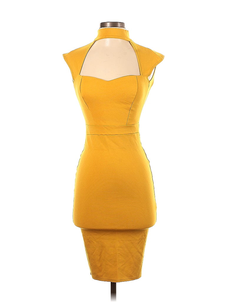 Lac Bleu Yellow Cocktail Dress Size S - 70% off | ThredUp