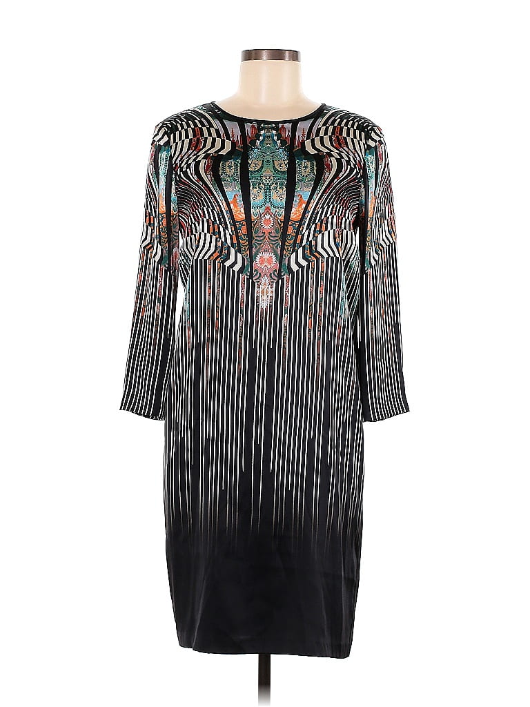 ETRO 100% Silk Graphic Black Cocktail Dress Size EU (IT) 42 / US 6 - 83% off | ThredUp