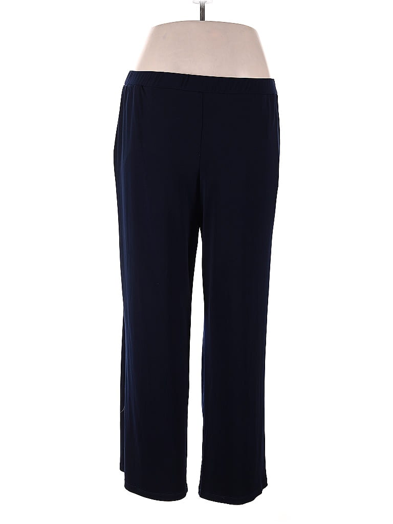 Susan Graver Solid Blue Dress Pants Size XL - 86% off | ThredUp