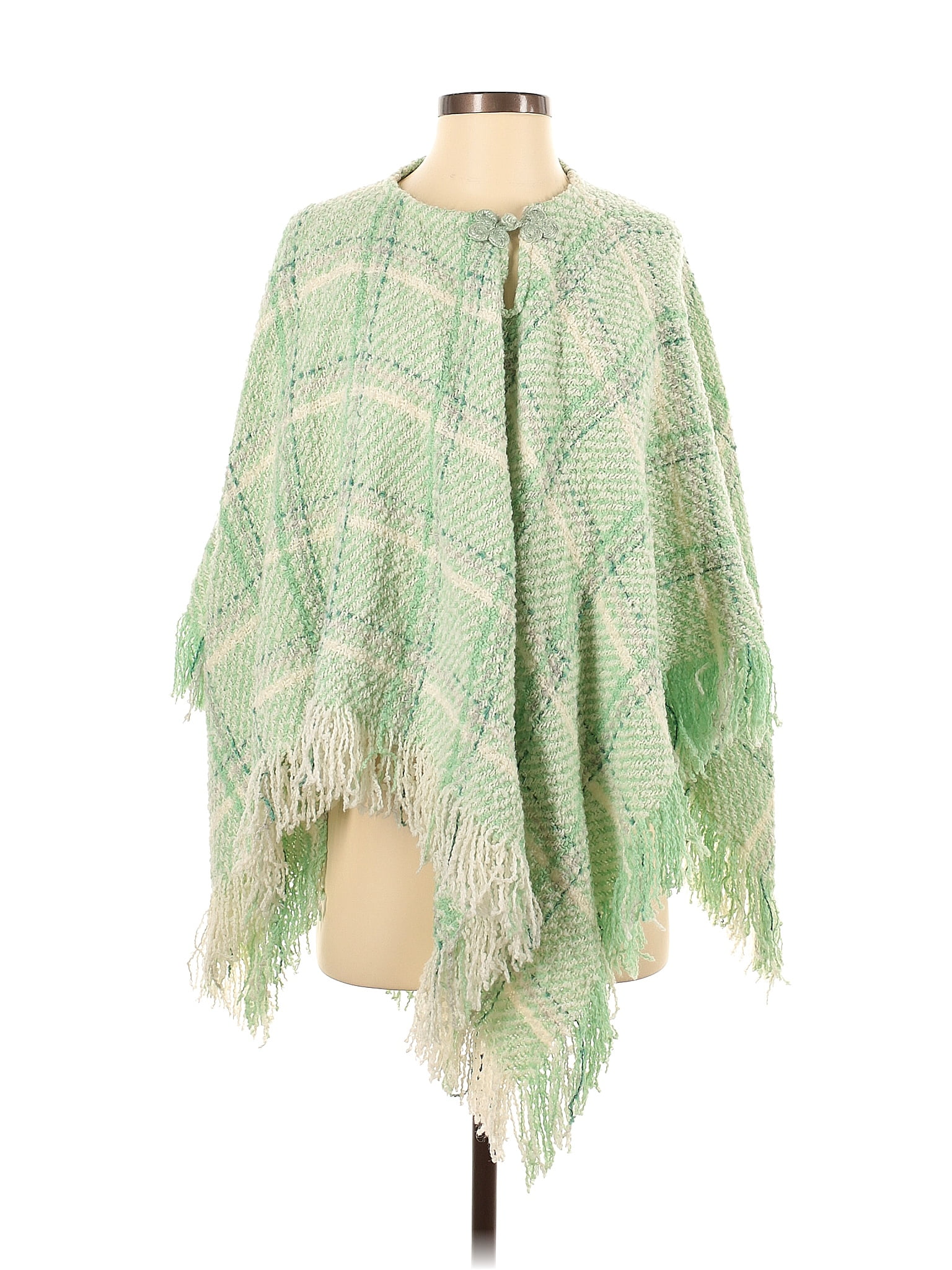 Boyne Valley Weavers Green Poncho Size P - 74% off | ThredUp