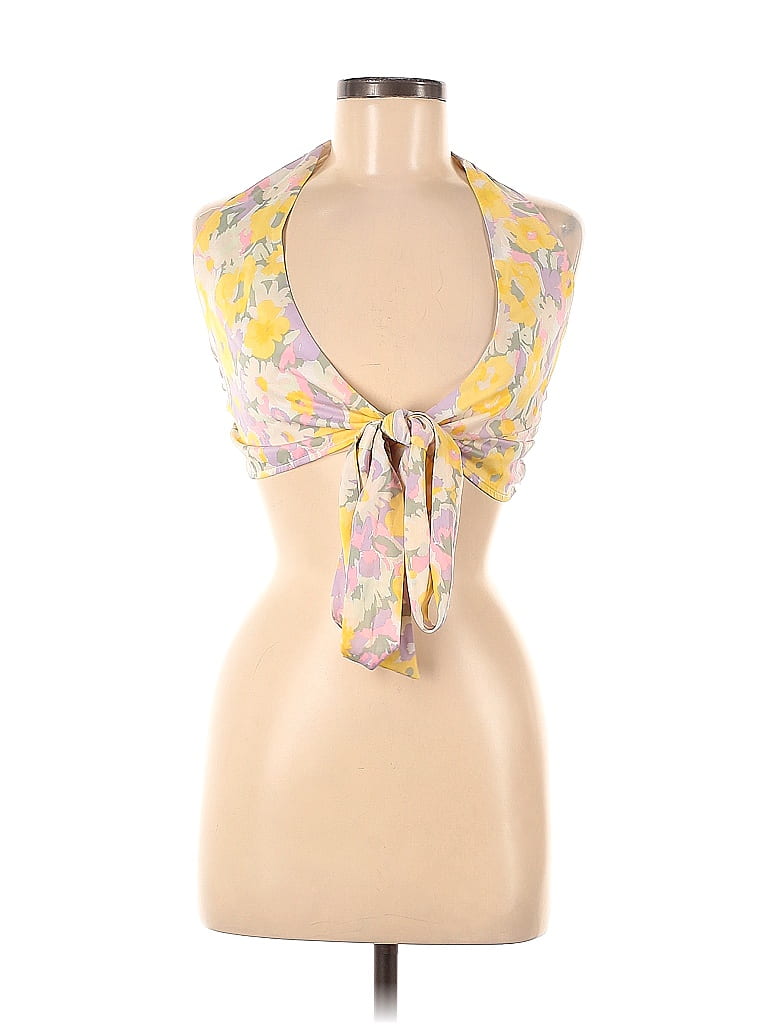Glassons 100% Polyester Yellow Halter Top Size 8 - 52% off | ThredUp