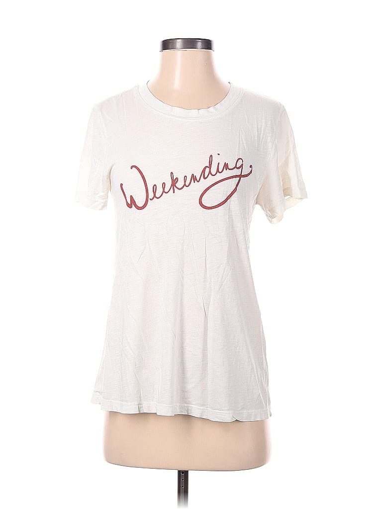 Mate White Short Sleeve T-Shirt Size XS - 71% off | ThredUp