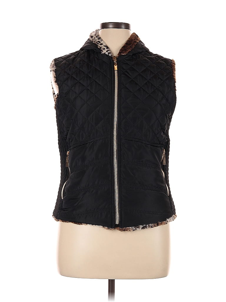 Ellie & Kate 100% Polyester Black Vest Size 1X - 67% off | ThredUp