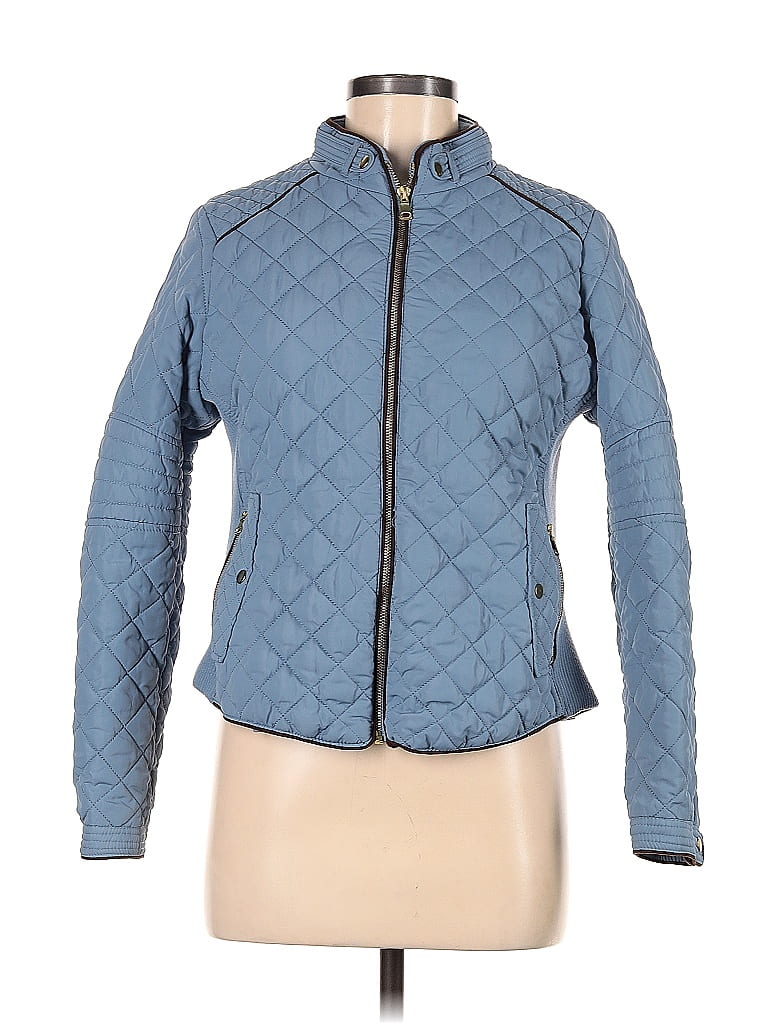 Love Tree 100% Polyester Argyle Blue Jacket Size M - 60% off | ThredUp