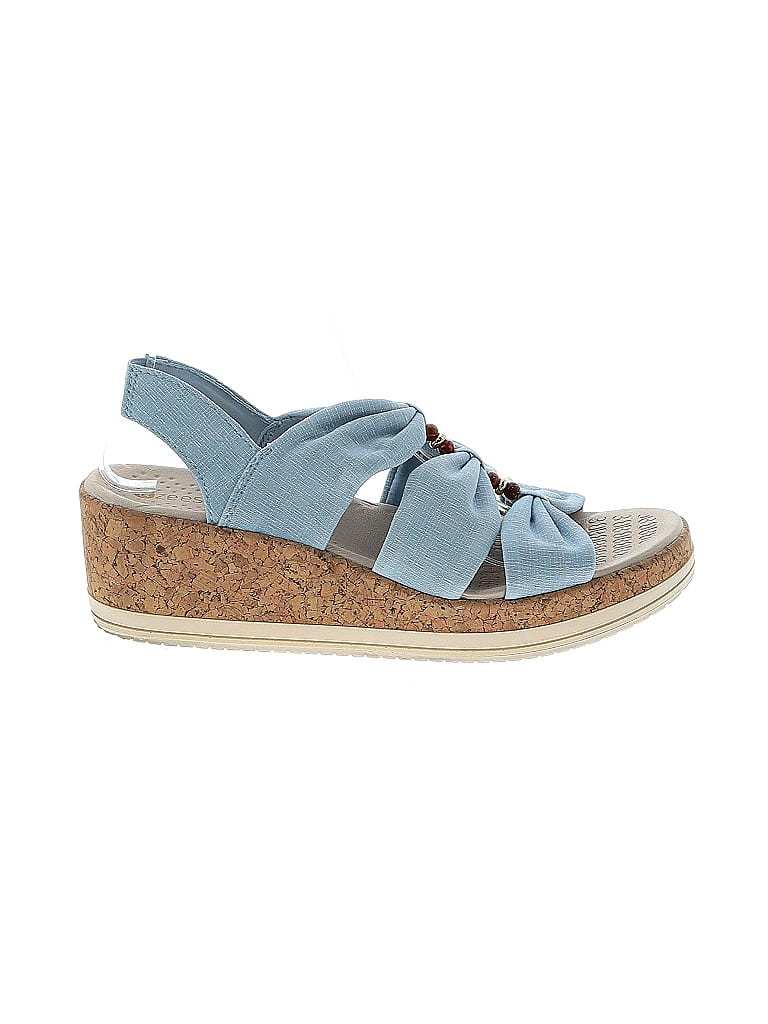 Bzees Blue Wedges Size 9 1/2 - 65% off | ThredUp