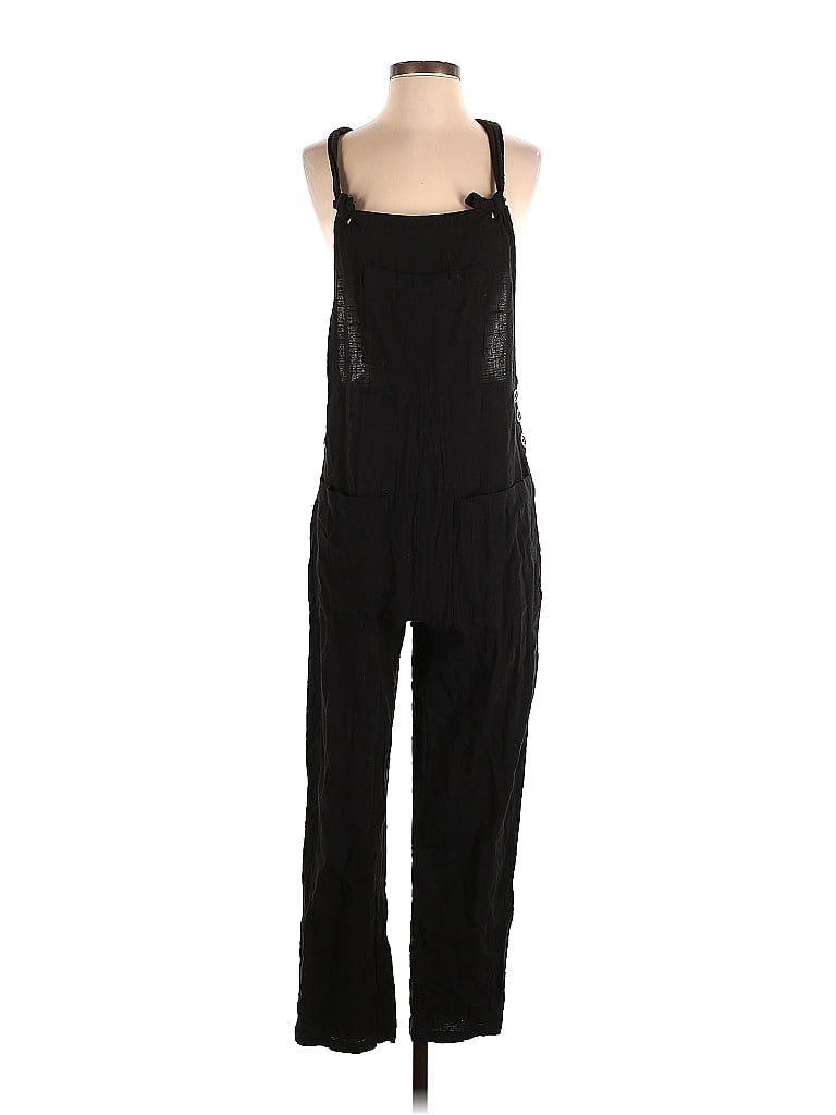 L Space 100% Cotton Solid Black Jumpsuit Size M - 65% off | ThredUp