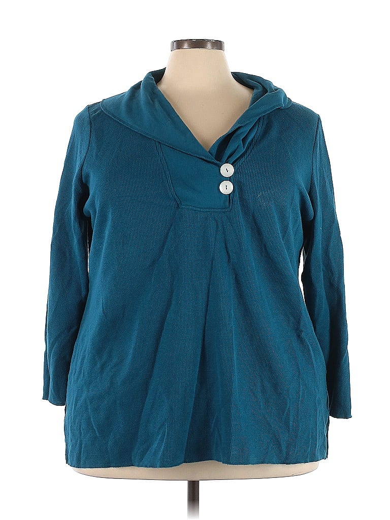 Roaman's Teal Thermal Top Size 26 (2X) (Plus) - 64% off | ThredUp