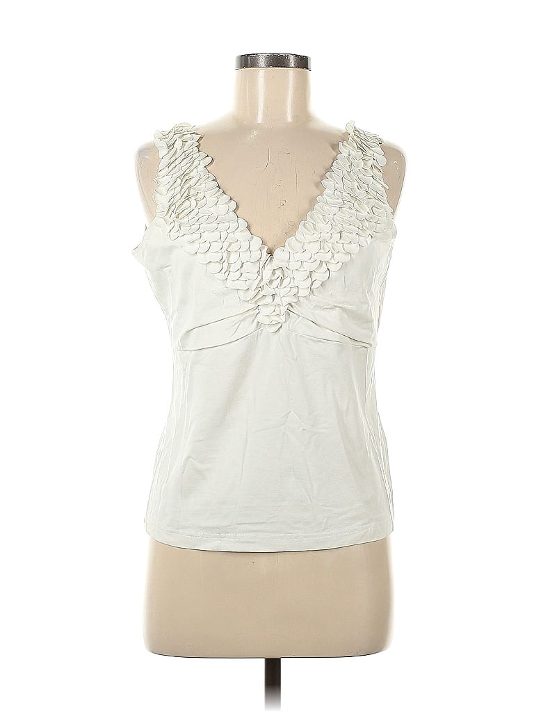 W by Worth Ivory Sleeveless Blouse Size M - 89% off | ThredUp