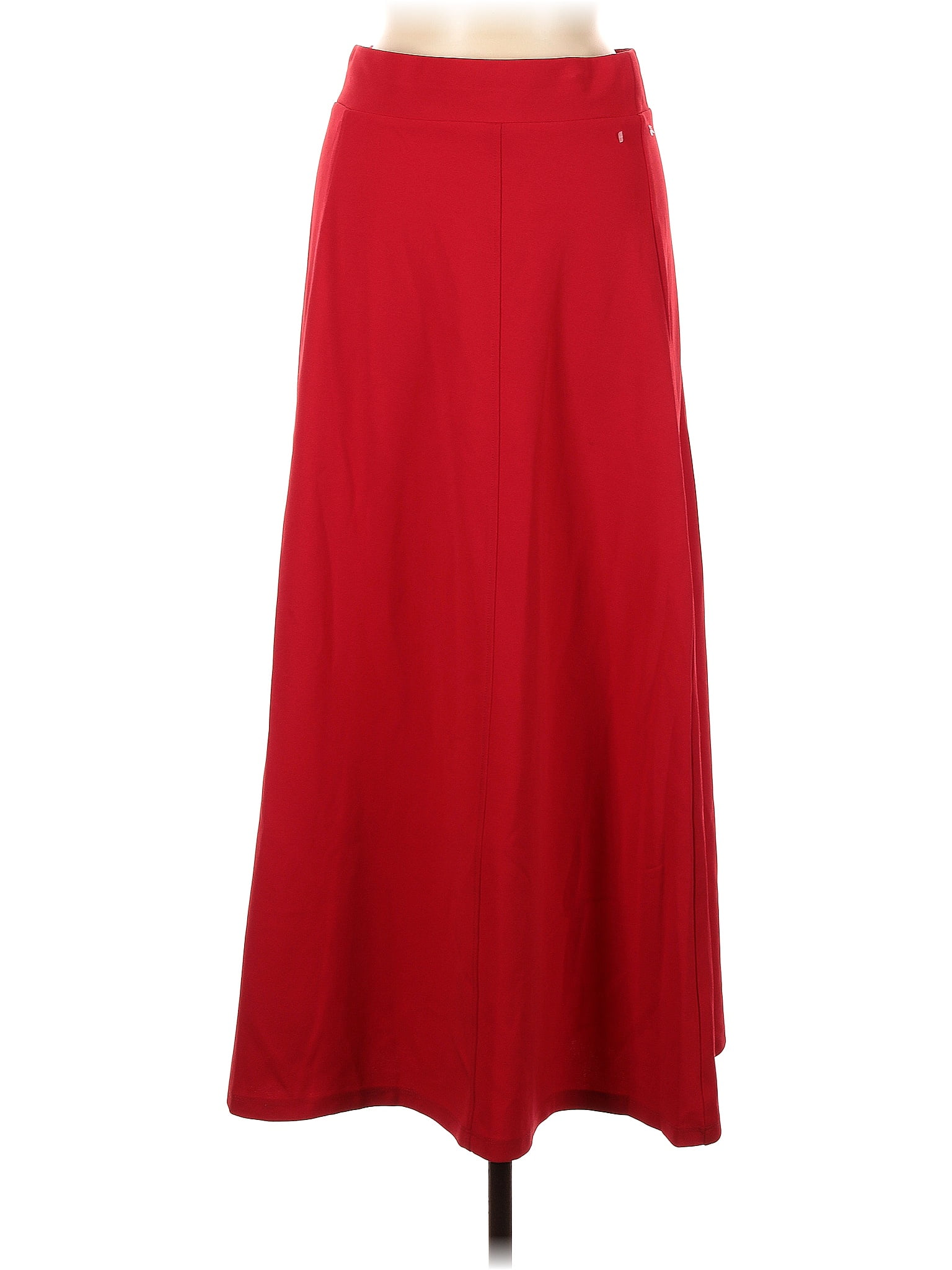 Messini Solid Red Casual Skirt Size M - 64% off | ThredUp