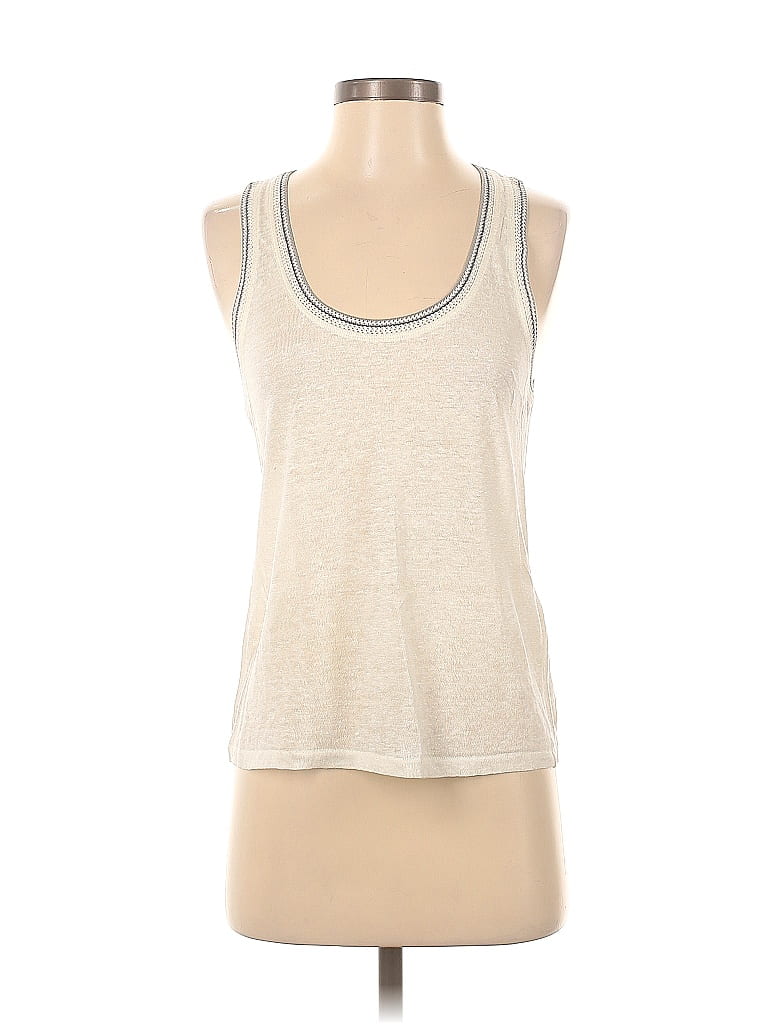 Rag & Bone 100% Linen Ivory Tank Top Size S - 75% off | ThredUp
