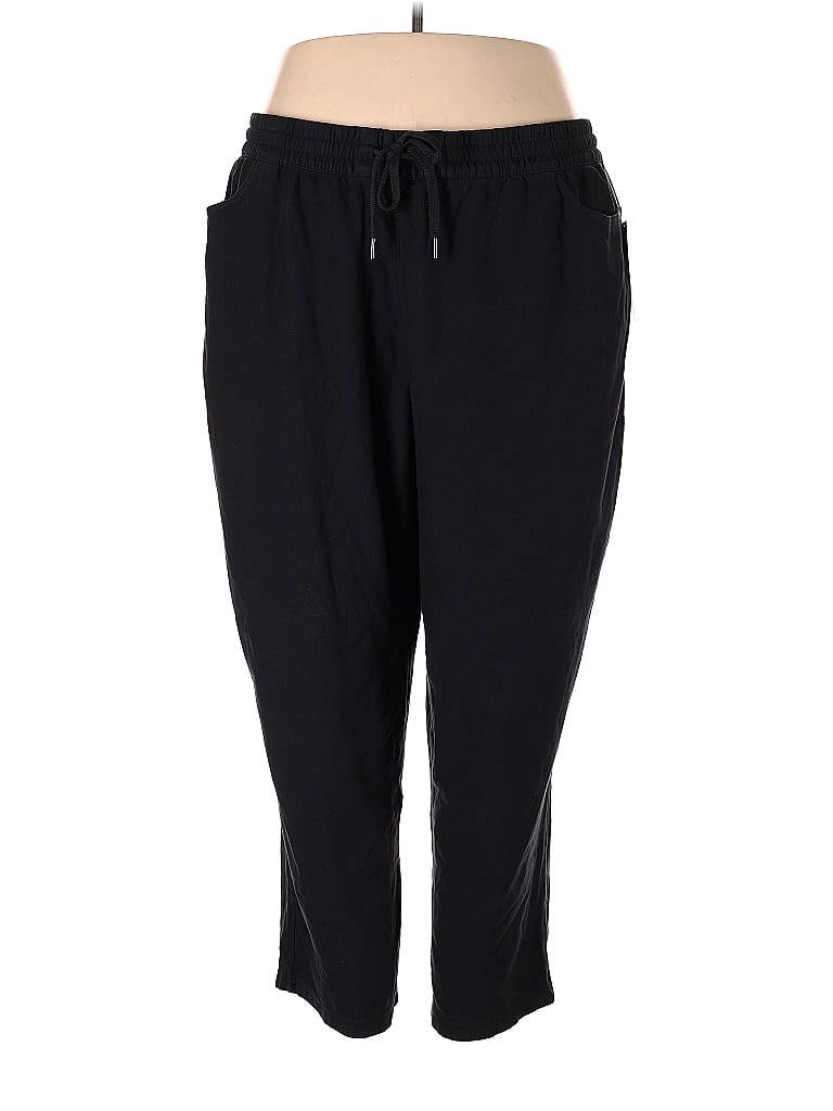 Athleta Solid Black Track Pants Size 3X (Plus) - 54% off | ThredUp